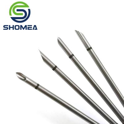 China Customized  Electronical Polishing Stainless Steel laser Marking needle with three bevel end for sale