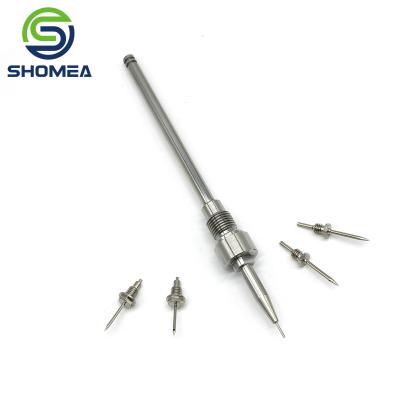 China Customized High Precision 0.6-1.2mm Hair Implant Needle with Male Thread Stainless Steel for sale