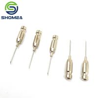 China SHOMEA Customized Stainless Steel Lancet Needle with Brass Metal Base 0.25-15mm OD for sale