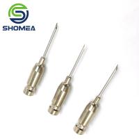 China SHOMEA Customized Stainless Steel Lancet Needle with Brass Metal Base 0.25-15mm OD for sale