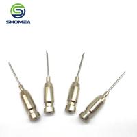 China SHOMEA Customized Stainless Steel Lancet Needle with Brass Metal Base 0.25-15mm OD for sale