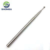 China SHOMEA Custom 8.5Ft Stainless Steel Telescopic Whip Antenna 3/8 UNF Male Thread 5-16mm OD for sale