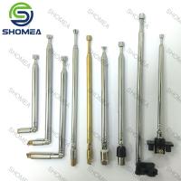 China SHOMEA Custom Stainless Steel Brass Telescopic Whip Antenna 6.5Ft 8.5Ft 17.5Ft Rotating Joint for sale