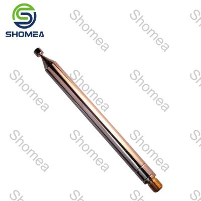 China SHOMEA Custom Gold Plated Stainless Steel Telescopic Whips 2-16mm OD Male Thread for sale