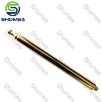 China SHOMEA Custom Gold Plated Stainless Steel Telescopic Whips 2-16mm OD Male Thread for sale