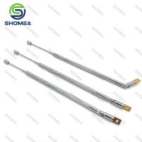 China SHOMEA Custom Gold Plated Stainless Steel Telescopic Whips 2-16mm OD Male Thread for sale