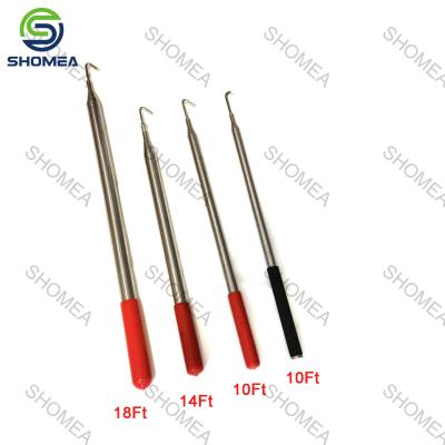 China SHOMEA Customized Stainless Steel Frisbee Golf Disc Retriever Tool 9.5Ft to 18Ft Telescopic for sale