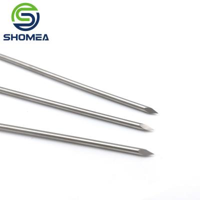 China SHOMEA customized Electrolytic polishing Solid Stainless Steel Triple Bevel end needle for sale