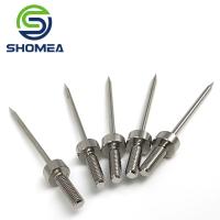 China SHOMEA Customized Solid Medical Stainless Steel Conical needle with male thread base for sale