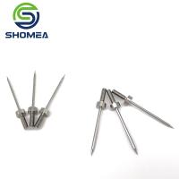 China SHOMEA Customized Solid Medical Stainless Steel Conical needle with male thread base for sale