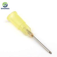 China SHOMEA Custom 304 316 Stainless Steel Glue Dispensing Needle with Plastic Hub Base 3G to 32G for sale