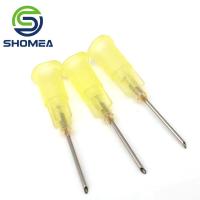 China SHOMEA Custom 304 316 Stainless Steel Glue Dispensing Needle with Plastic Hub Base 3G to 32G for sale