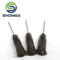 China SHOMEA Custom 16G-28G Stainless Steel Glue Dispensing Needle with Plastic Hub Base for sale