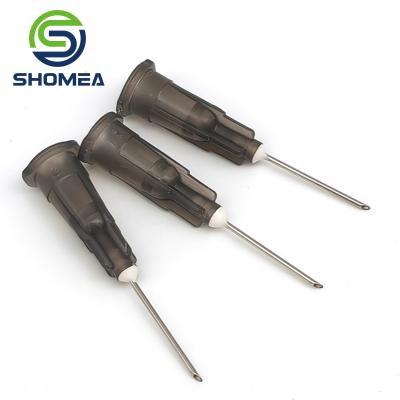 China SHOMEA Custom 16G-28G Stainless Steel Glue Dispensing Needle with Plastic Hub Base for sale