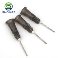 China SHOMEA Custom 16G-28G Stainless Steel Glue Dispensing Needle with Plastic Hub Base for sale