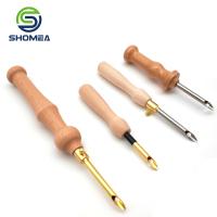 China SHOMEA Custom DIY Gold Plated Big Eye Stainless Steel Embroidery Needle 3G-32G for sale