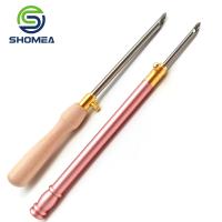 China SHOMEA Custom DIY Stainless Steel Embroidery Needles 304 316 Double Angle Big Eye 0.25-15mm OD for sale