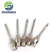 China SHOMEA Custom 14G 18G Stainless Steel Sideport Needle with Round End Pencil Point Tip for sale