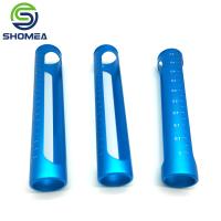 China Custom Laser Cutting Aluminum Slotted Tube with Male Thread 0.25-15mm OD for sale