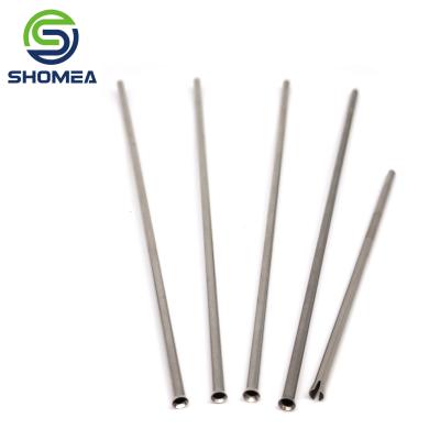 China SHOMEA Custom Small Diameter Thin Wall Medical Stainless Steel Flare End Tube OD 0.25-15mm Wall 0.05-3mm for sale