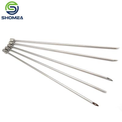 China SHOMEA Custom 304 316 Stainless Steel Single Bevel End Needle with Luer Lock 0.25-15mm OD for sale
