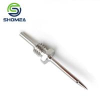 China SHOMEA Custom 304/316 Stainless Steel Conical Tip Needle with Male Thread OD 0.25-15mm for sale