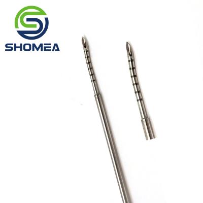 China SHOMEA Custom 18G Stainless Steel Back Cut Tip Meniscus Suture Needle with Laser Marking for sale