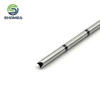 China SHOMEA Customized 0.5-1.1mm Wide Channel Dull Tip Hair Implanter Needles Stainless Steel FUE Punch Needles for sale