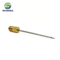 China Customized Red Wine Needle with Pen Tip Side Hole and Brass Thread Base for sale