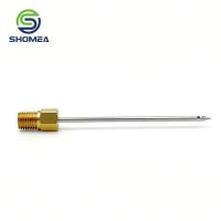 China Customized Red Wine Needle with Pen Tip Side Hole and Brass Thread Base for sale