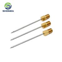 China Customized Red Wine Needle with Pen Tip Side Hole and Brass Thread Base for sale