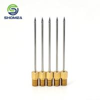 China Customized Red Wine Needle with Pen Tip Side Hole and Brass Thread Base for sale