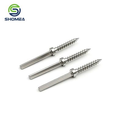 China Customized Threaded Pin with High Precision Thread and Sharp Tip for sale