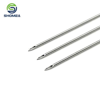 China Customized 17G 100mm Knurled Lancet Tip Needle of Stainless Steel Material for sale