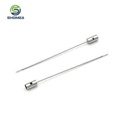 China Customized Flat Tip Slotted Needle with Cylindrical Handle for sale