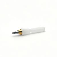 China Customized TC4 Titanium Alloy Composite Straight Abutment with Gold Collar for sale