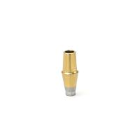 China Customized TC4 Titanium Alloy Restoration Straight Abutment with Central Screw for sale