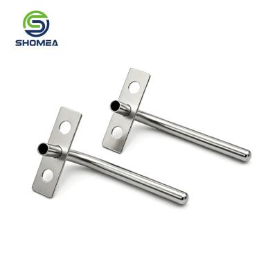 China Customized Round Closed End Bent Tube With Polished Ergonomic Handle for sale