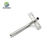 China Customized Round Closed End Bent Tube With Polished Ergonomic Handle for sale