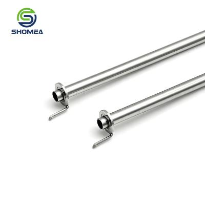 China Customized Hollow Metal Tube with Bent Hanging Tab for sale