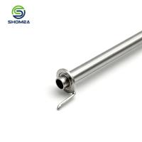 China Customized Hollow Metal Tube with Bent Hanging Tab for sale
