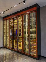 China Stainless Steel Free Standing Wine Cooler Cabinet Luxury Style Home Decorative Furniture for sale