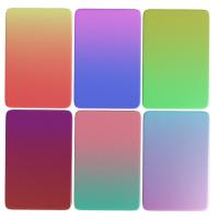 China Weather Resistant Gradient Metallic Panel Iridescent Steel Sheet For Outdoor Signage for sale