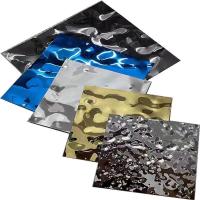 China 304 Grade Water Ripple Stainless Steel Panel Anti Rust For Architectural Projects for sale