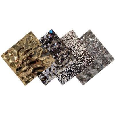 China Thin Lightweight Steel Water Ripple Sheet For Ceiling Decor Custom Length for sale