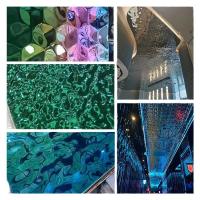 China Custom Color Water Ripple Stainless Steel Sheet For Hotel Lobby Decor / Furniture Inlays for sale