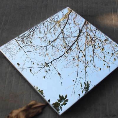 China Thin Stainless Steel Mirror Panel Lightweight Bendable For DIY Decor And Furniture Inlays for sale