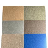 China Food Grade Brushed Stainless Steel Sheet Hygienic For Kitchens Labs Food Processing Areas for sale