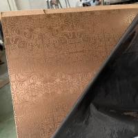 China Custom Designed Etched Stainless Steel Plates Anti Corrosion For Furniture Decoration for sale