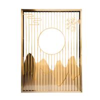 China Heavy Duty Stainless Steel Screen Partition Freestanding Metal Room Divider Easy Assemble for sale